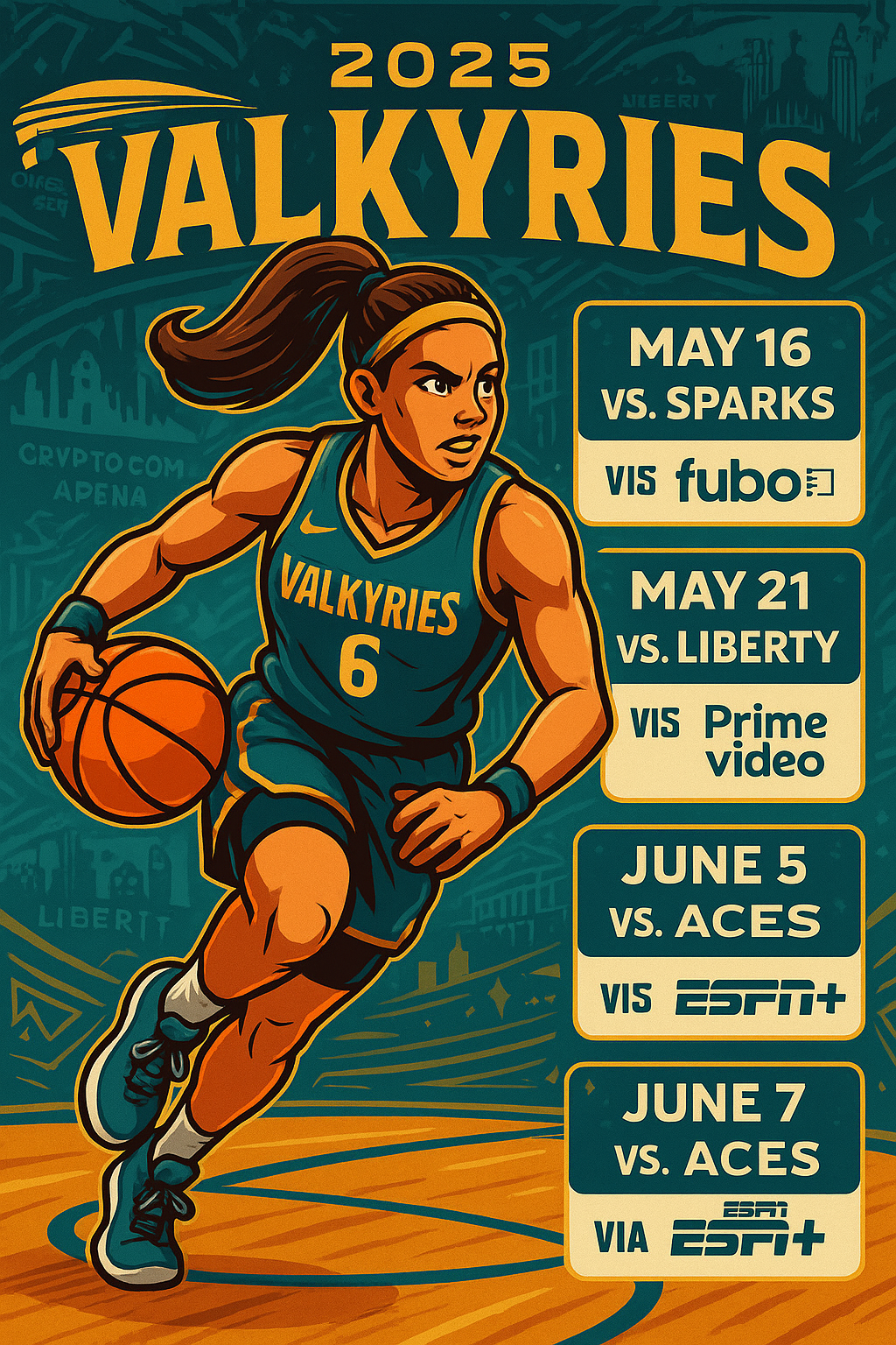 2025 Golden State Valkyries Schedule: How to Watch Every Game Live | Golden State Valkyries Nation